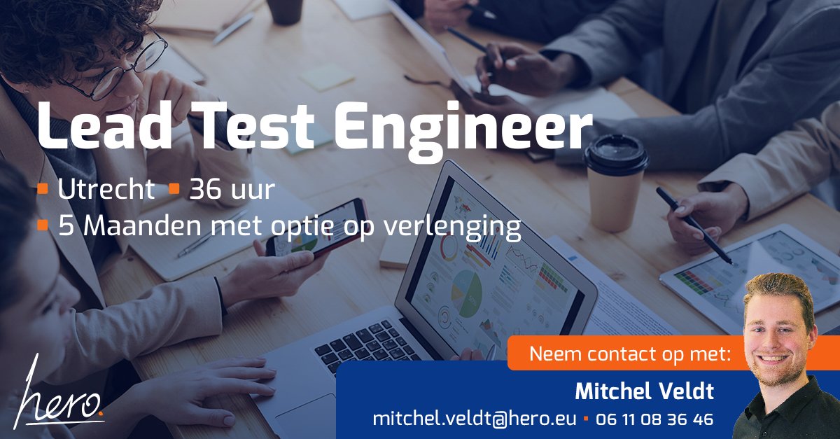 Lead Test Engineer - Hero Interim Professionals