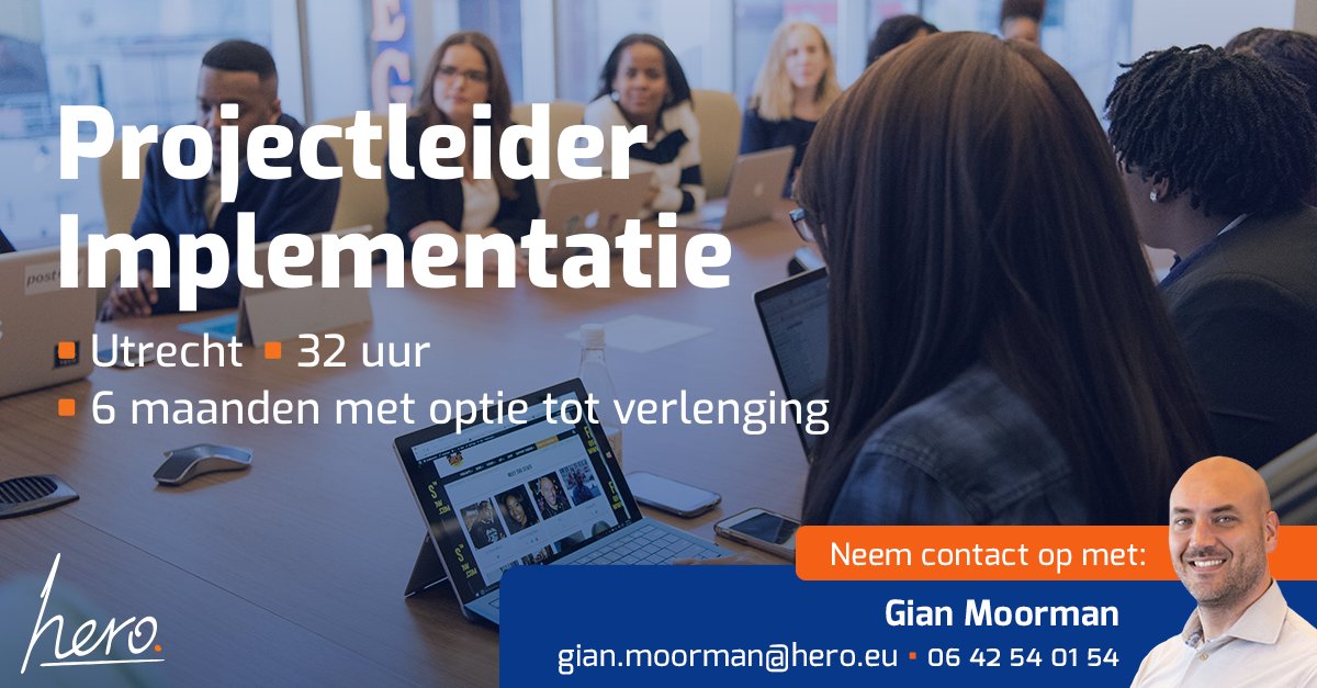 Projectleider Implementatie - Hero Interim Professionals