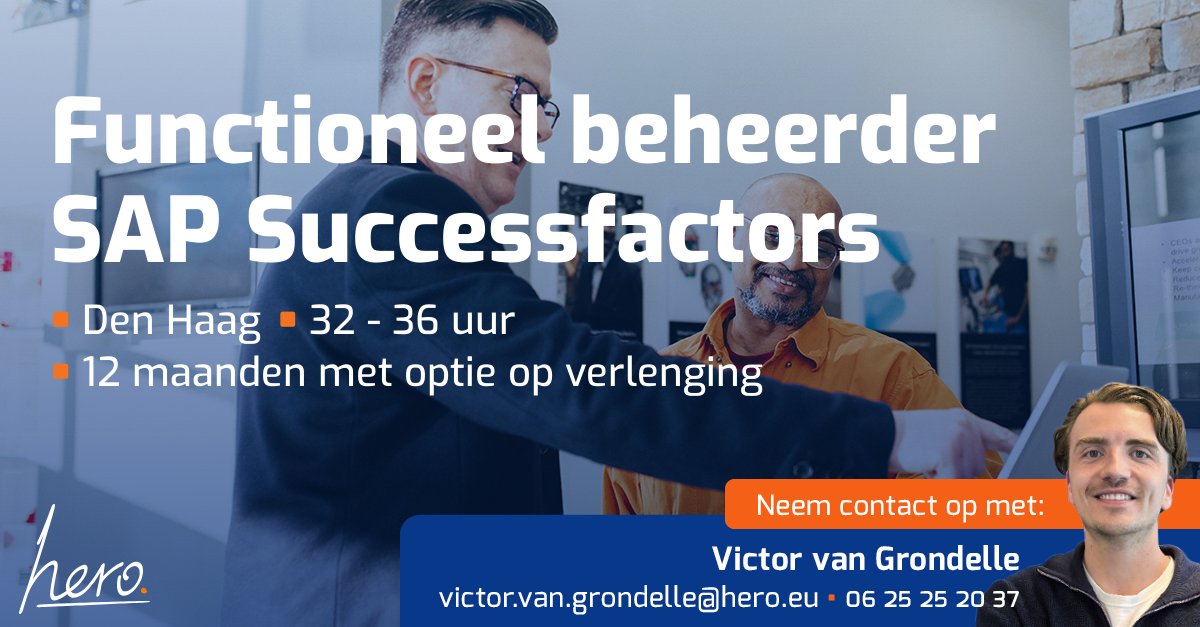 Functioneel beheerder SAP Successfactors - Hero Interim Professionals