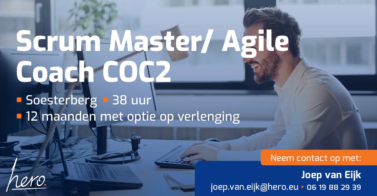 Scrum Master/ Agile Coach COC2 - Hero Interim Professionals
