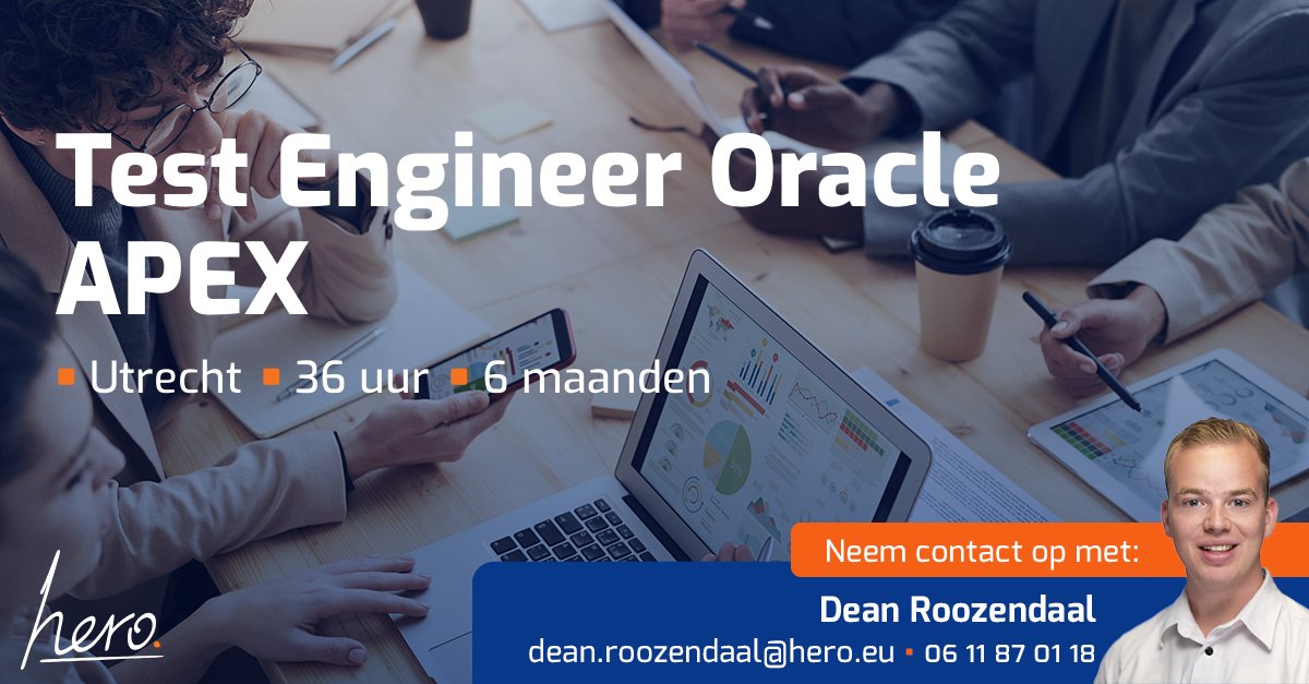 Test Engineer Oracle APEX - Hero Interim Professionals