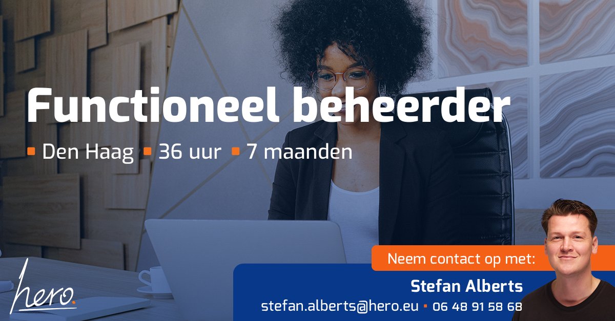 Functioneel beheerder - Hero Interim Professionals