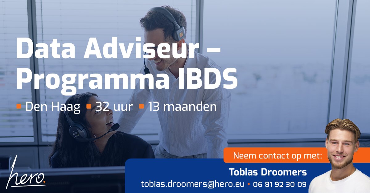 Data Adviseur - Programma IBDS - Hero Interim Professionals