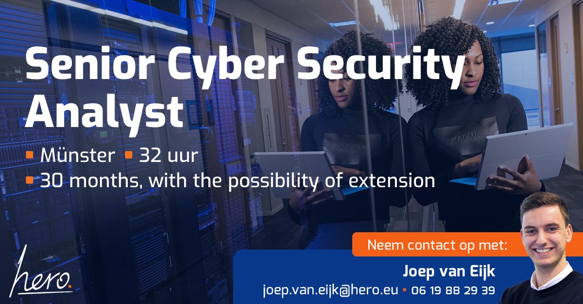 Senior Cyber Security Analyst - Hero Interim Professionals