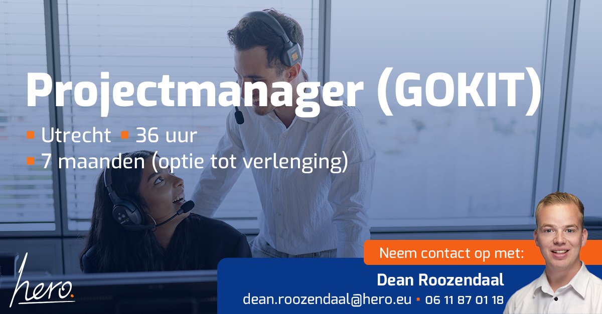 Projectmanager (GOKIT) - Hero Interim Professionals