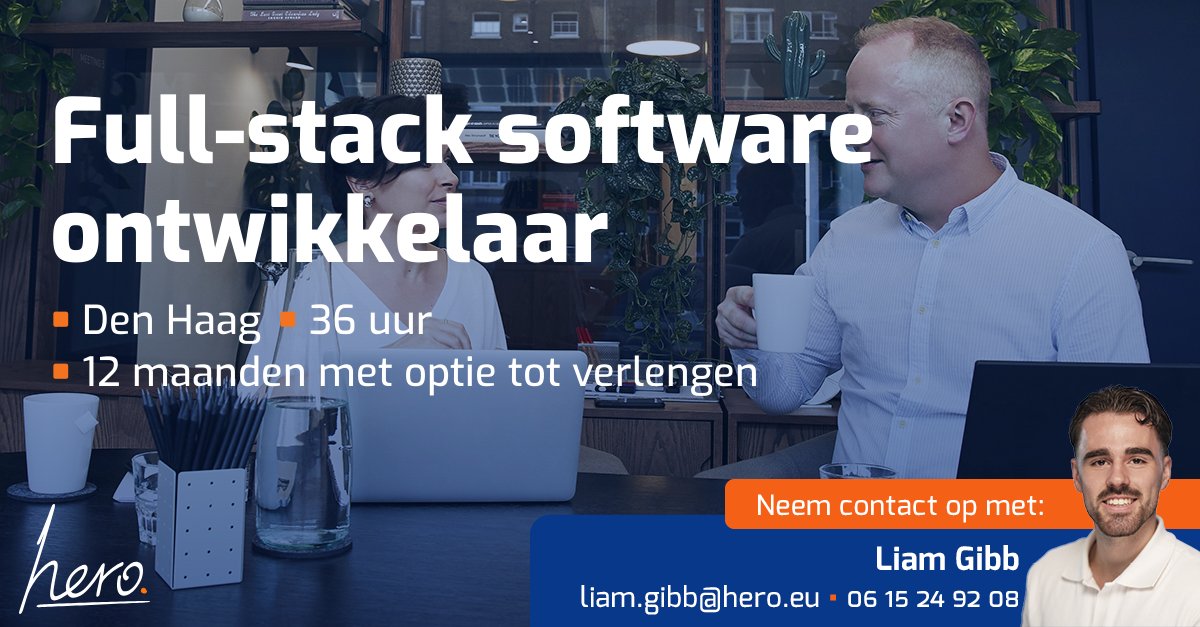Full-stack software ontwikkelaar - Hero Interim Professionals