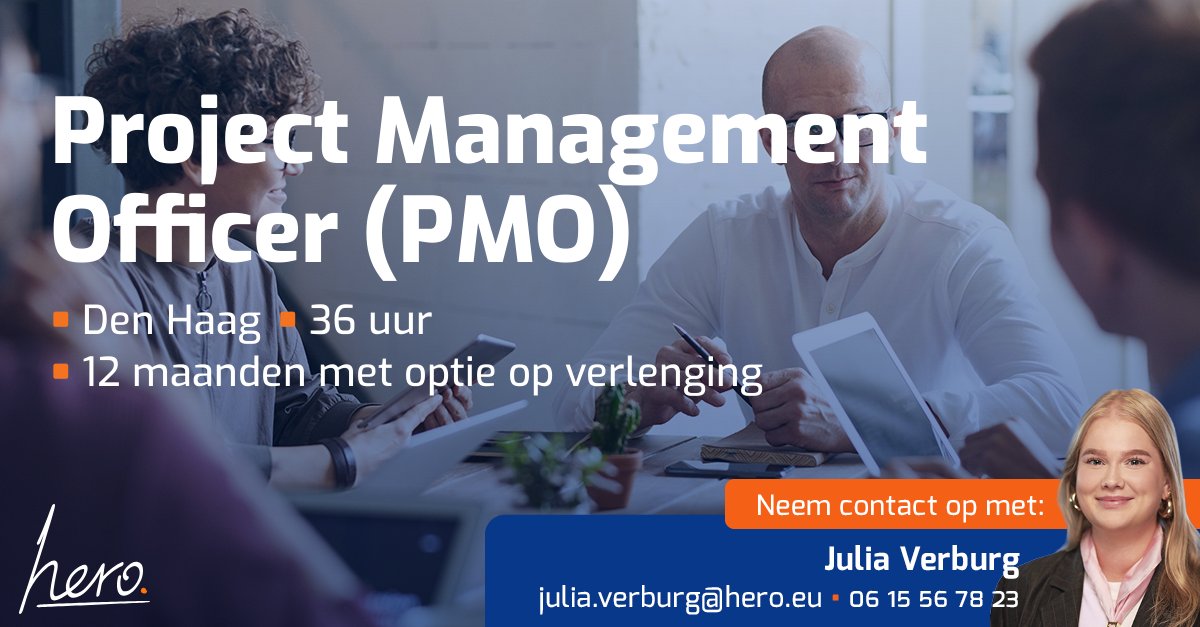 Project Management Officer (PMO) - Hero Interim Professionals